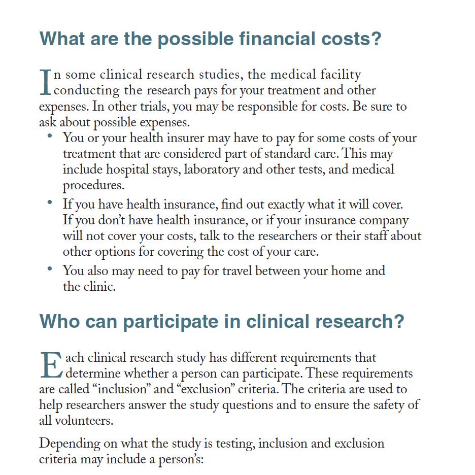 Formatting and Visual Clarity | National Institutes of Health (NIH)